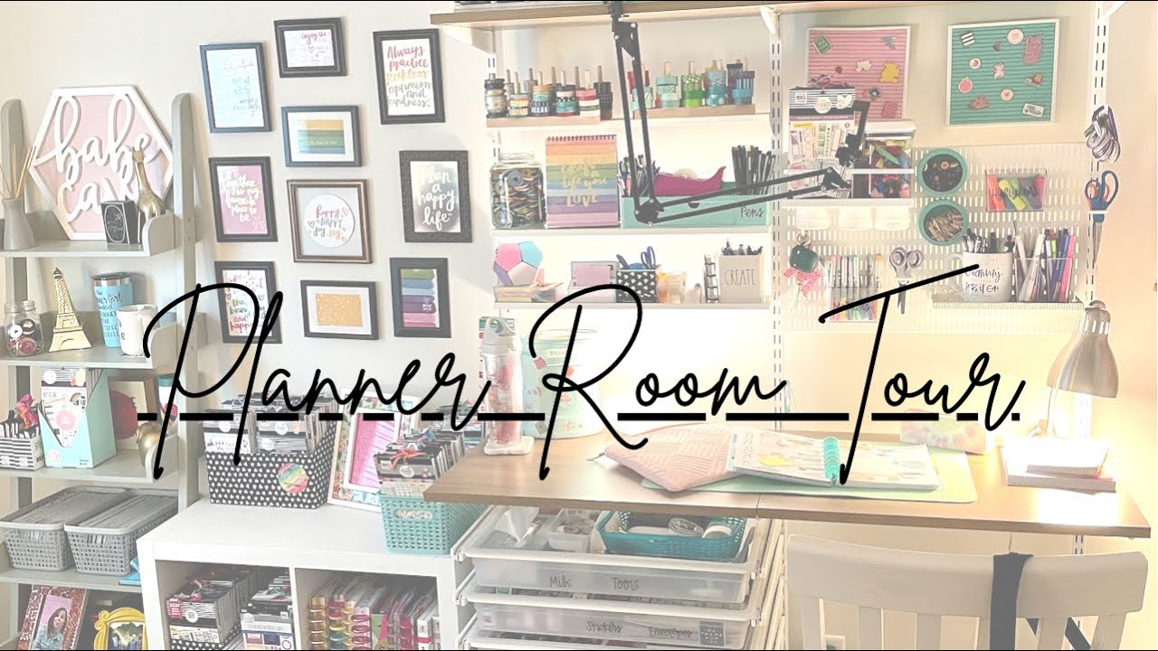 My Planner Room Tour | Craft Room Inspiration - YouTube
