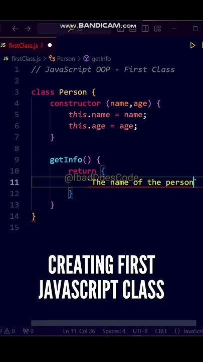 😍😍 Javascript Oop Creating First Class In Js Es6 Shorts Javascript Programming Coding Oop 