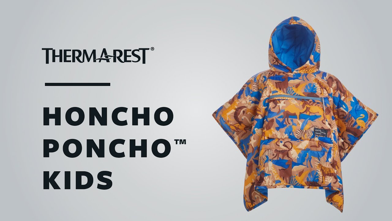 Therm-a-Rest® Honcho Poncho™ Kids - YouTube