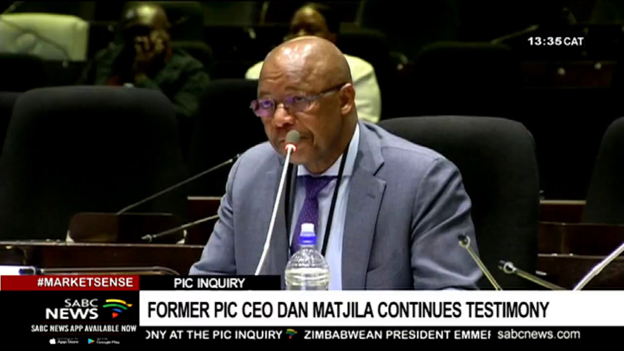 UPDATE: PIC Inquiry hears further testimony from Dan Matjila - YouTube