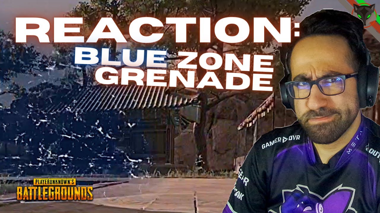 ObiWannCoyote Reacts to the New Blue Zone Grenade - PUBG Reactions ...