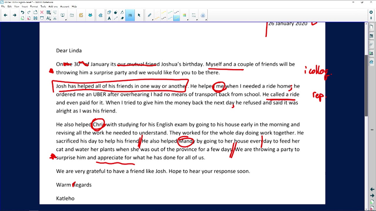 English 2020: Paper 3 Support: Letter Format - YouTube