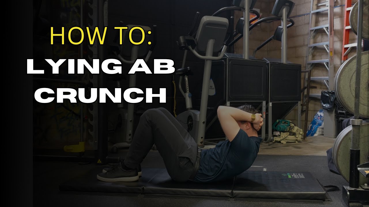 Lying Ab Crunch: How To - YouTube