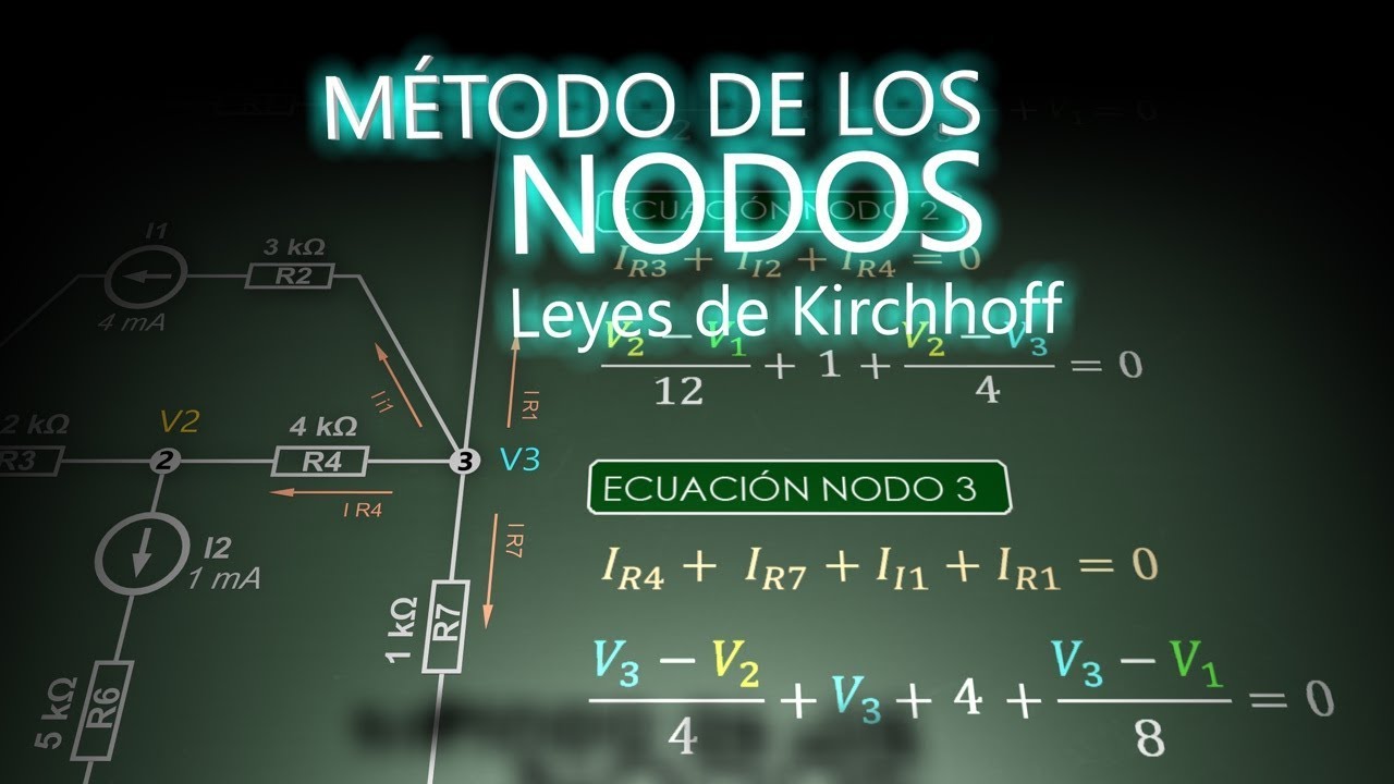 Método de los nodos - Leyes de Kirchhoff - Análisis de nodos - Nodal ...