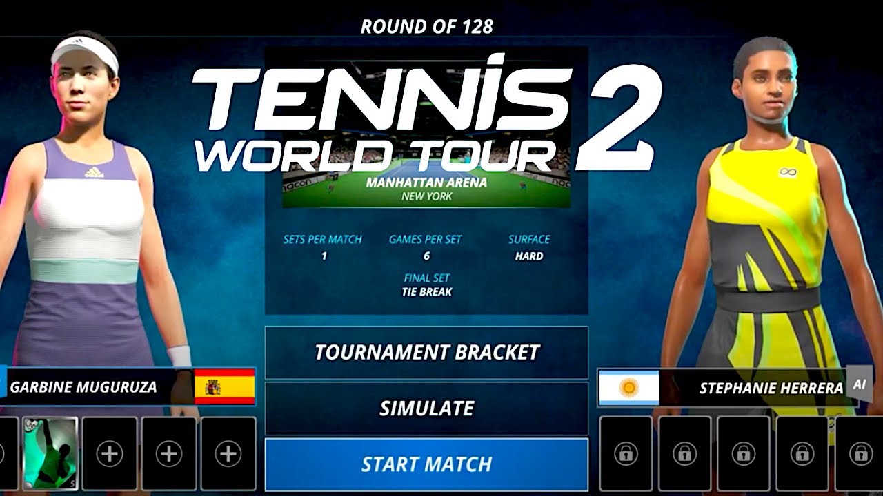 Tennis World Tour 2 Xbox Series X Gameplay | Muguruza vs Herrera - YouTube