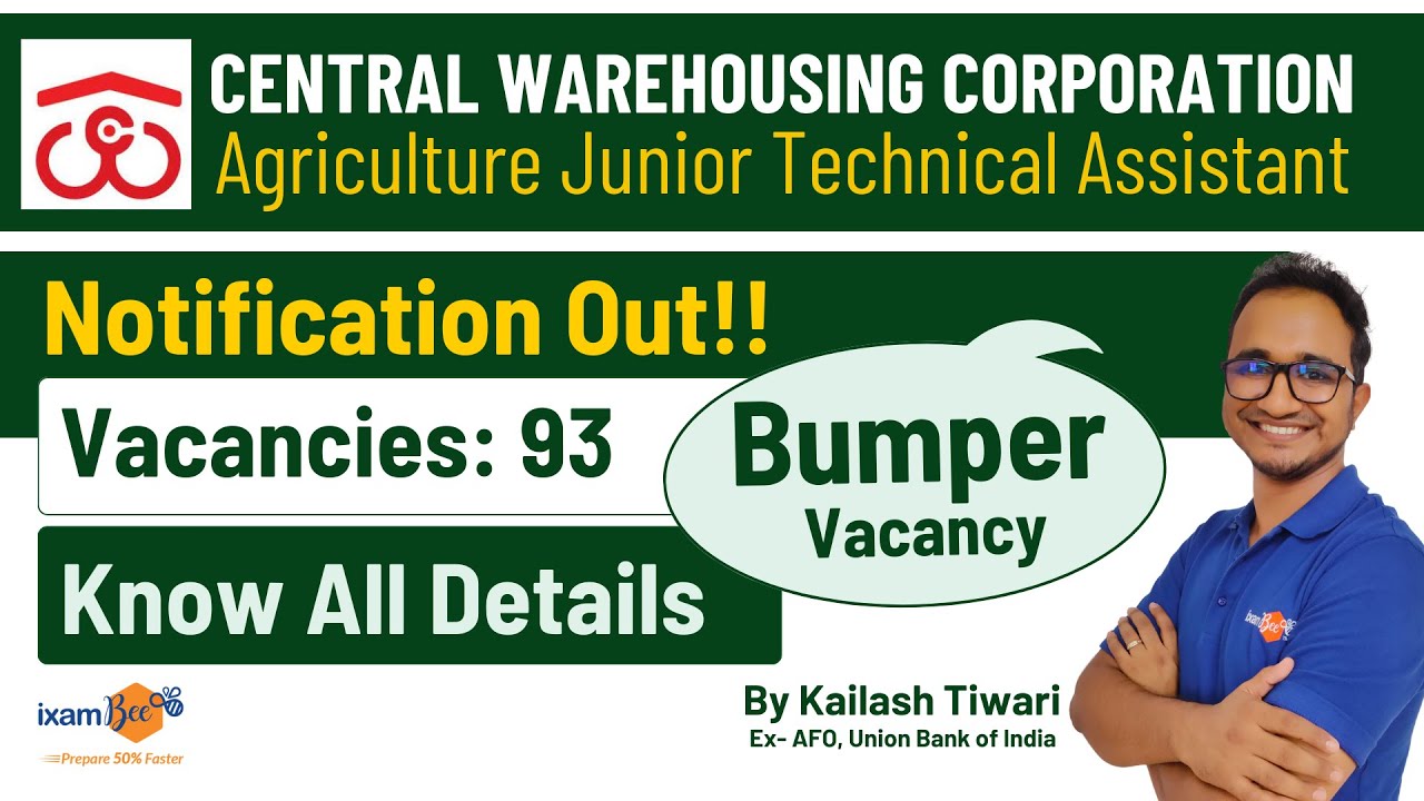 CWC Recruitment 2023 | Junior Technical Assistant| 93 Vacancies | By ...