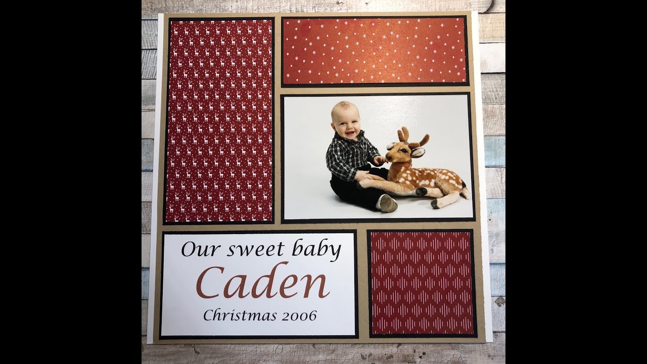 Scrapbook Layout #26 using Mixed Patterns - Episode 181 - YouTube