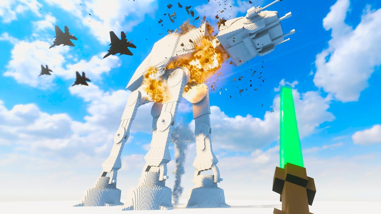 I Destroyed Some Massive AT-ATs with a Lightsaber and Airstrikes in ...