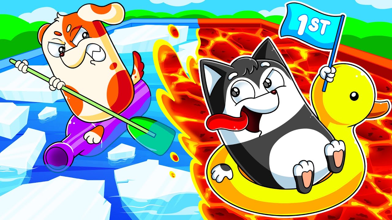 New Animation | HOO DOO Vs. MAX, Epic ICE RIVER Race!! Hoo Doo Super ...