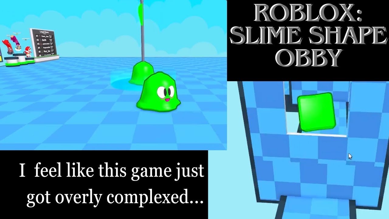 I Can Change The Shape Of The Slime To Beat The Obby?! (Roblox: Slime ...