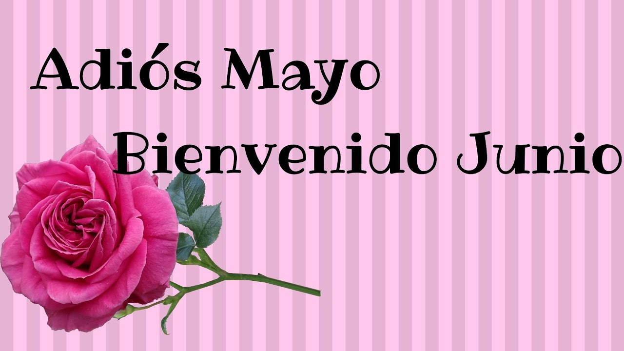Adios Mayo Bienvenido Junio mensaje para ti - YouTube