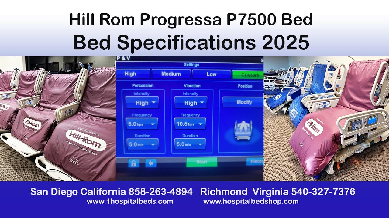 Hill Rom P7500 Progressa Bed Features and Specifications 2025 #progressabed #hillrombed - YouTube