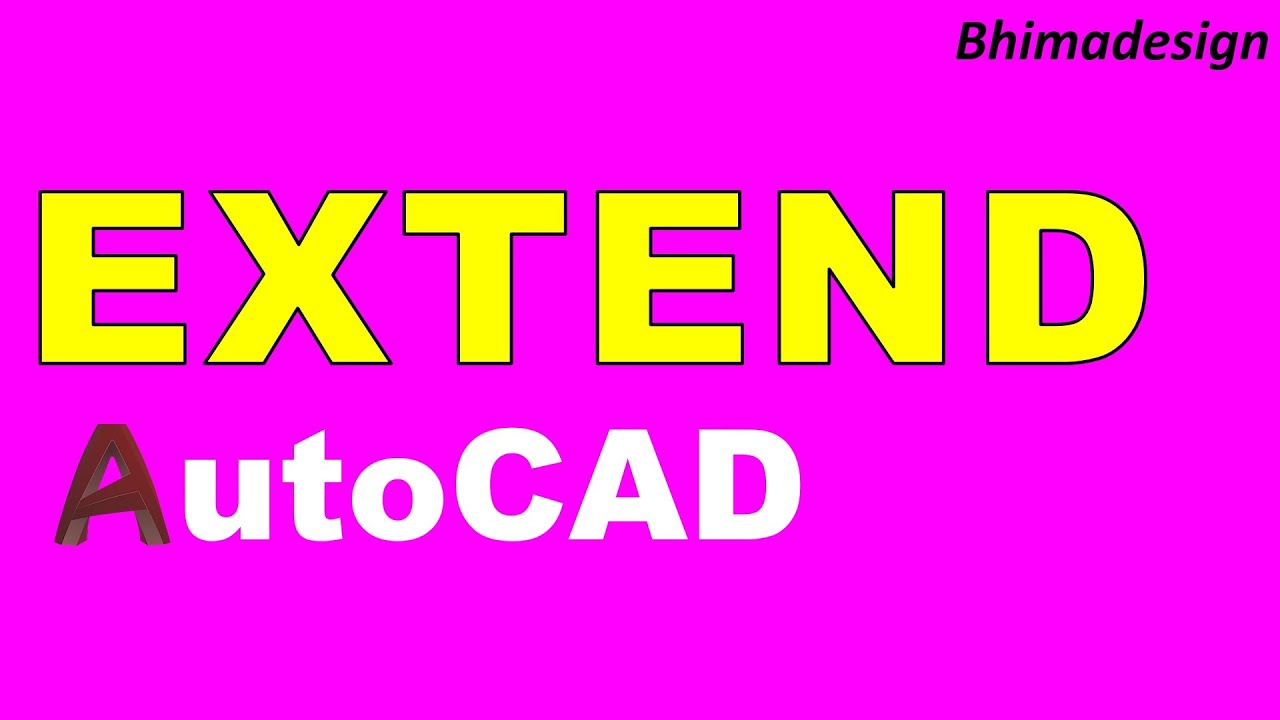 Tutorial Belajar EXTEND AutoCAD - YouTube