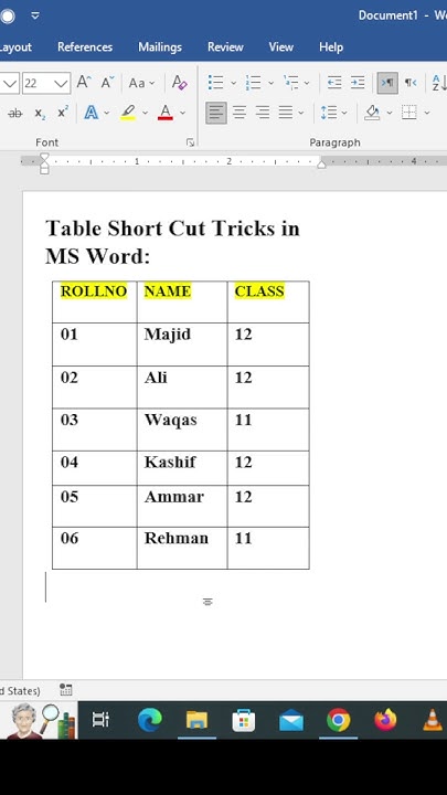 How to Separate or Split a table in two or multiple tables in MS Word - YouTube
