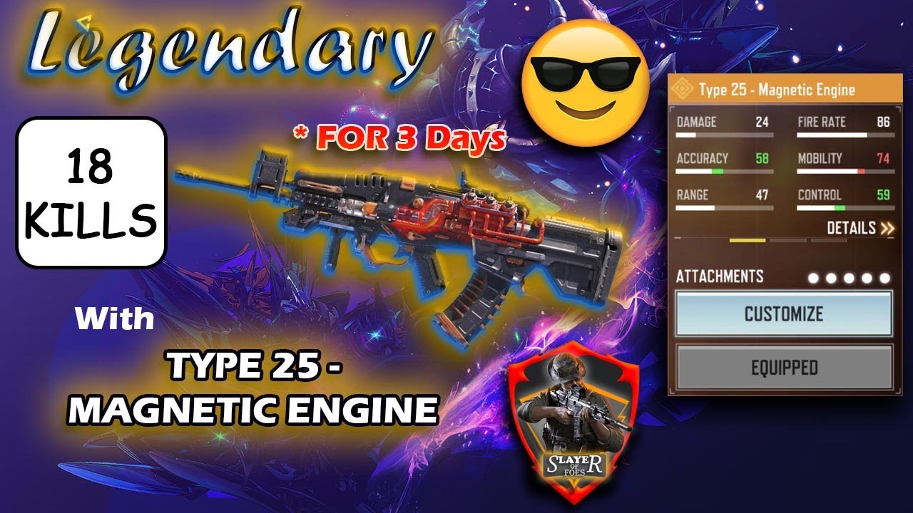 18 Kills with Legendary Type 25 - Magnetic Engine 😍 | COD Mobile Season ...