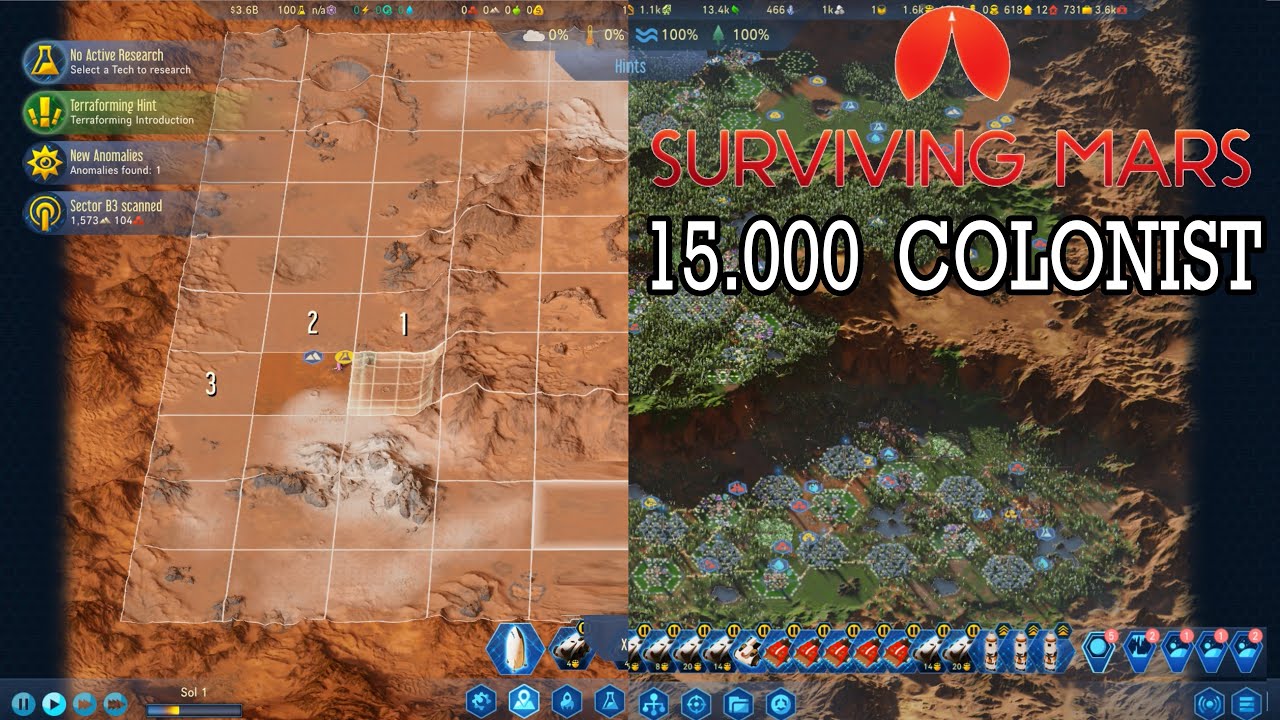 Surviving Mars Below and Beyond Biggest Colony (15.000 Colonist) Fully ...