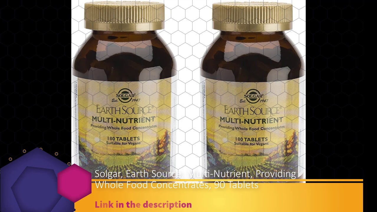 Solgar, Earth Source, Multi Nutrient, Providing Whole Food Concentrates ...