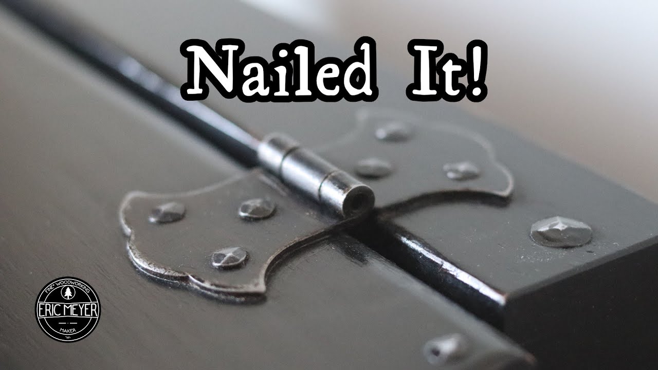 Hinges Fastened with Clinched Nails! An Improvised Writing Box - YouTube