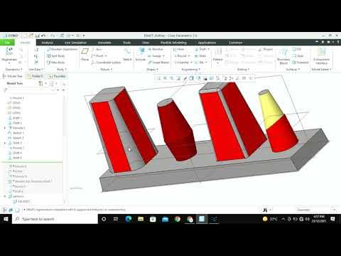Creo Draft Feature, Split by hinge and split by Object at R CAD D & E Pvt Ltd - YouTube
