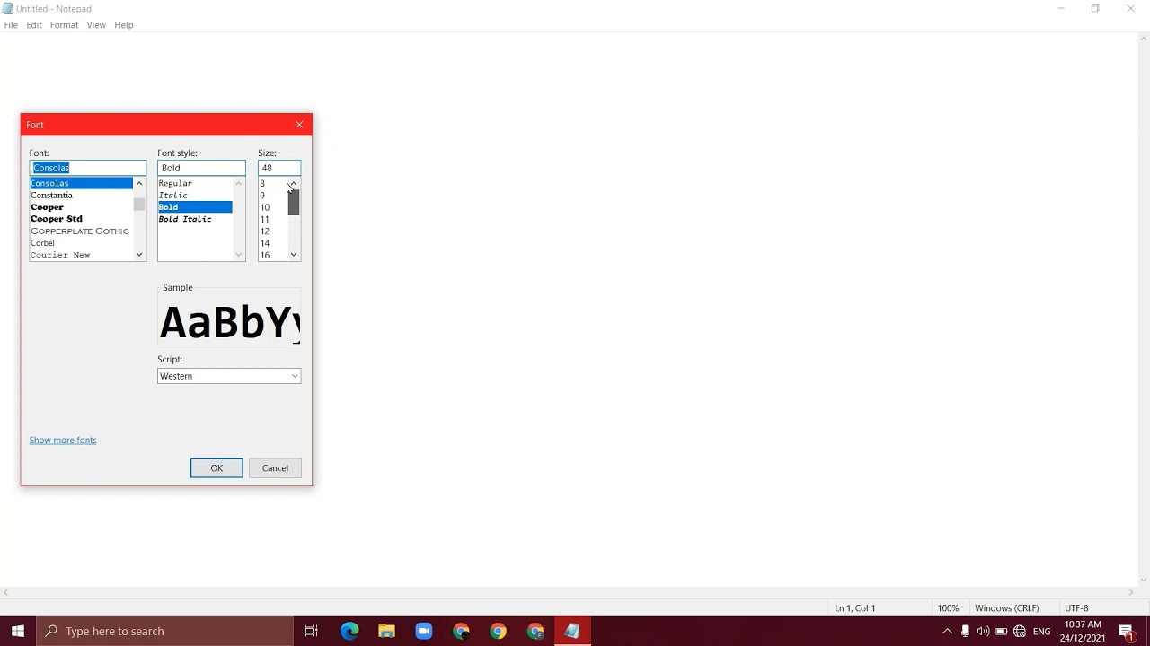 How To Change Your Notepad Font Size YouTube How To Change Your Notepad Font Size YouTube