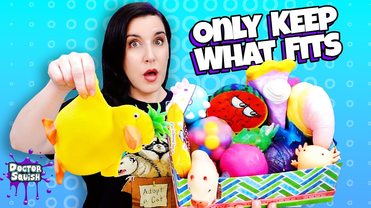 I Can Only Keep What Fits in the Box! Squishy Challenge - YouTube