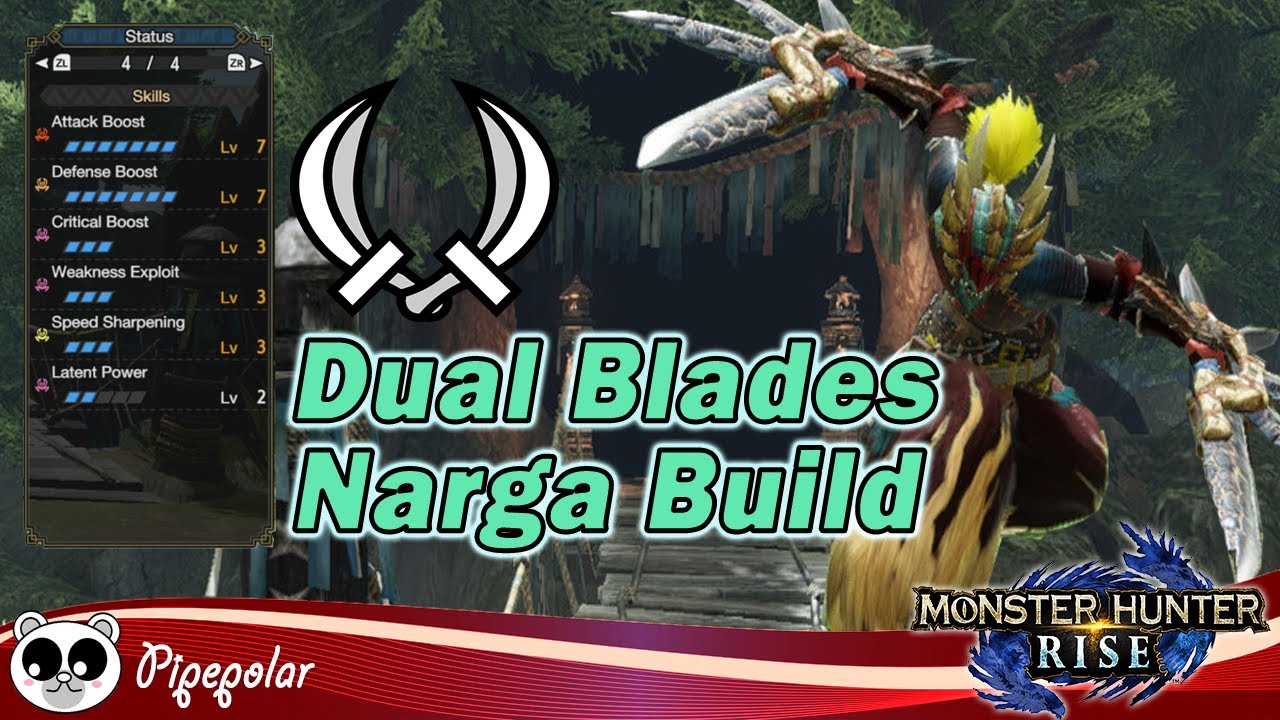 Monster Hunter Rise : Dual Blades Nargacuga META Build - YouTube