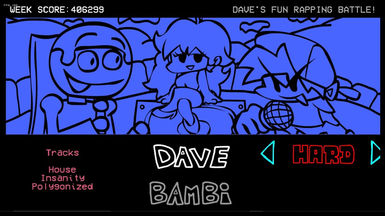 Friday Night Funkin Vs Dave And Bambi Ost - Polygonized (Remix) - YouTube