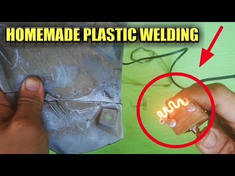 Homemade plastic welding - YouTube