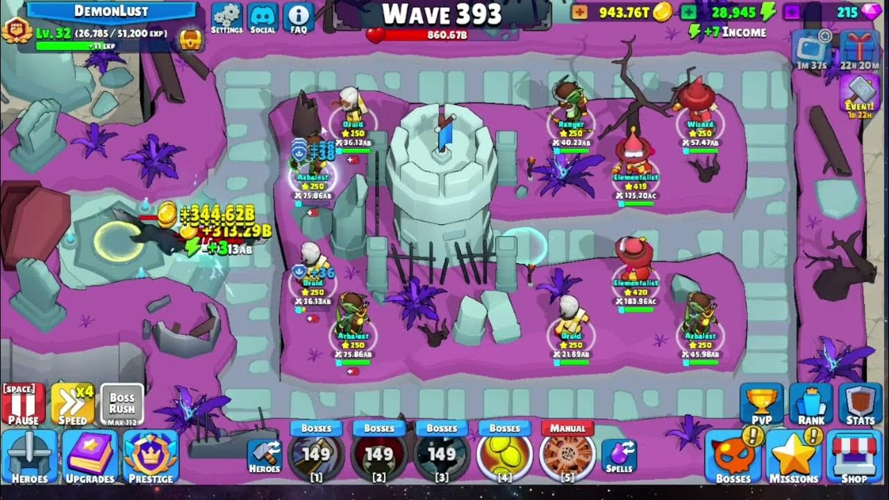 Idle Hero TD stage 800+ elemental build - YouTube