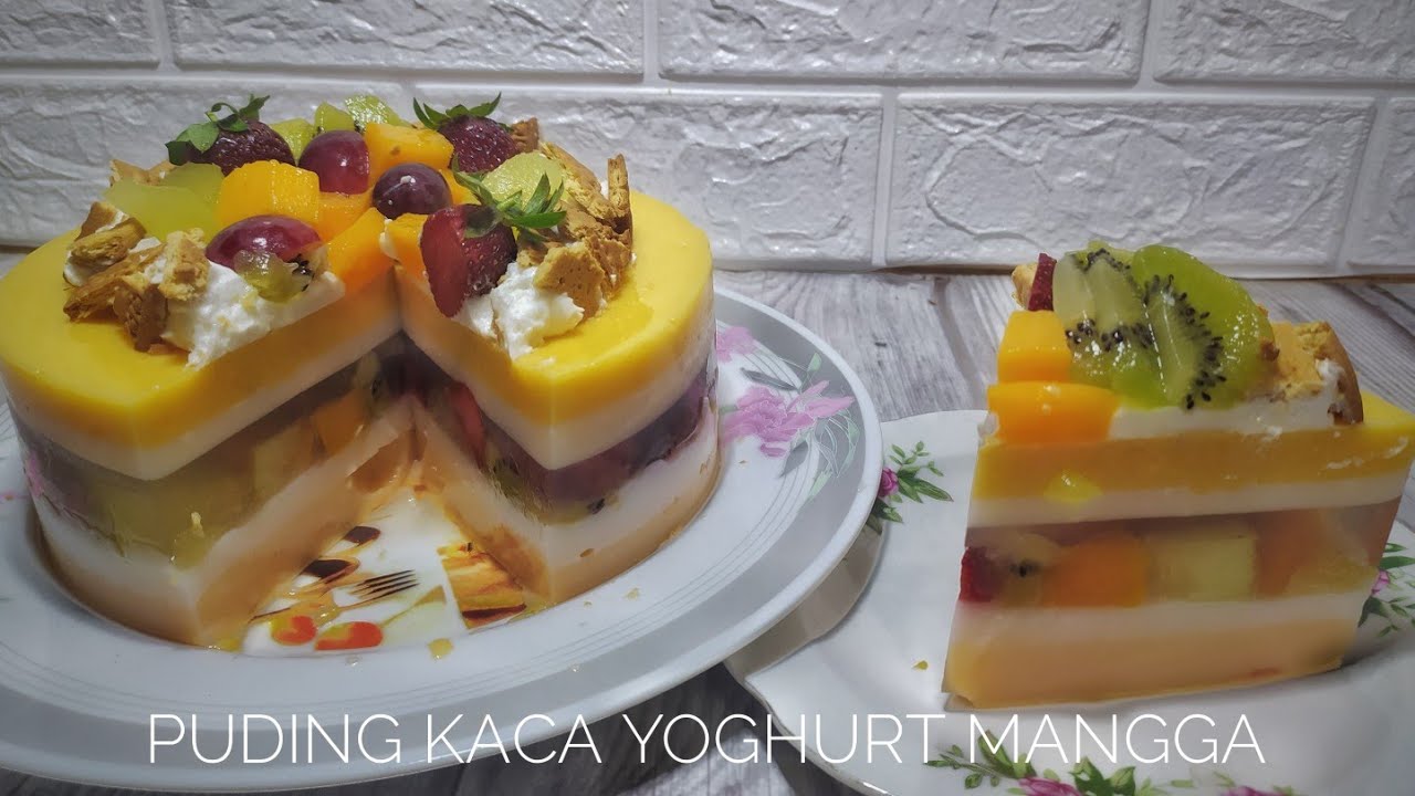 Puding Kaca Mangga | Puding buah super enak dan segar - YouTube