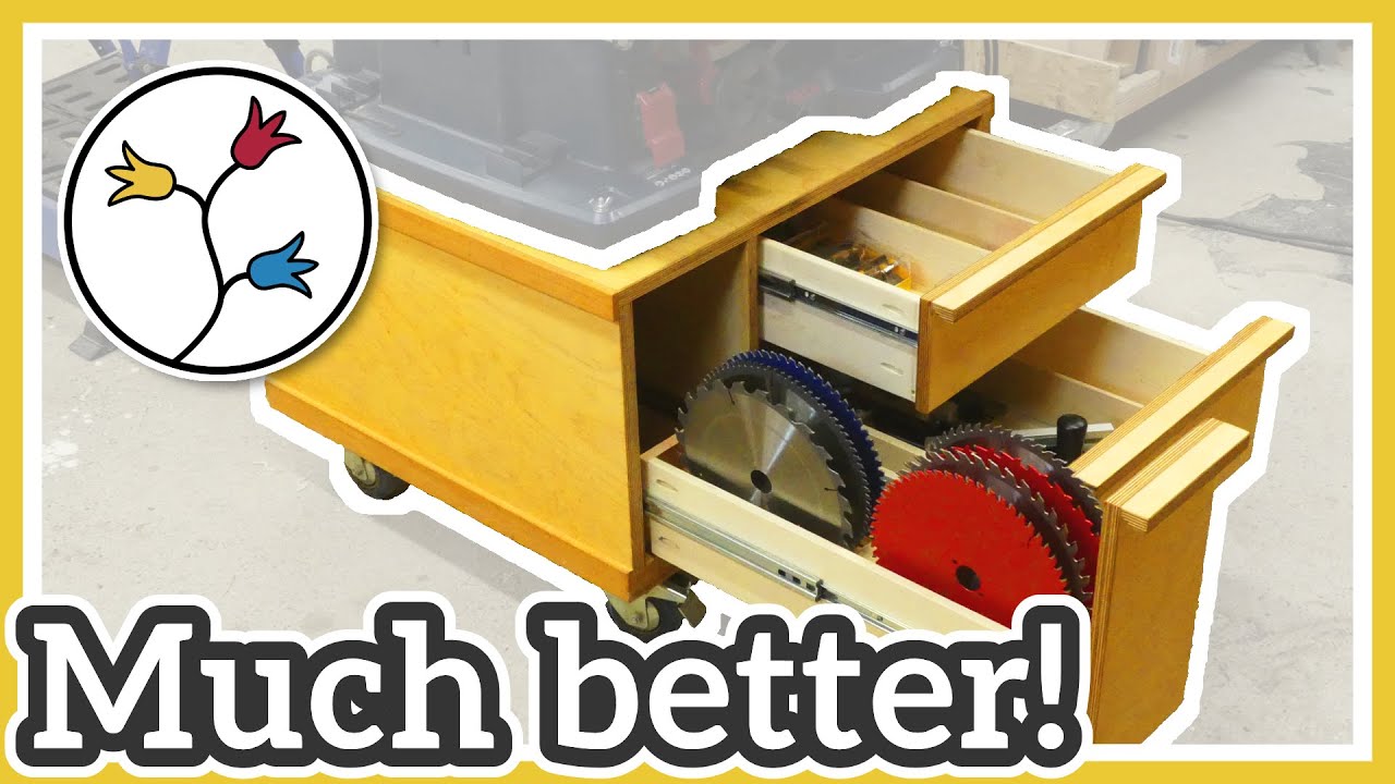 MAKE PLYWOOD DRAWERS for the table saw station – QUICK and EASY - YouTube