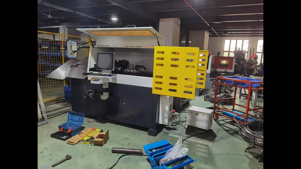 CNC Automatic Wire Forming Machine China - YouTube