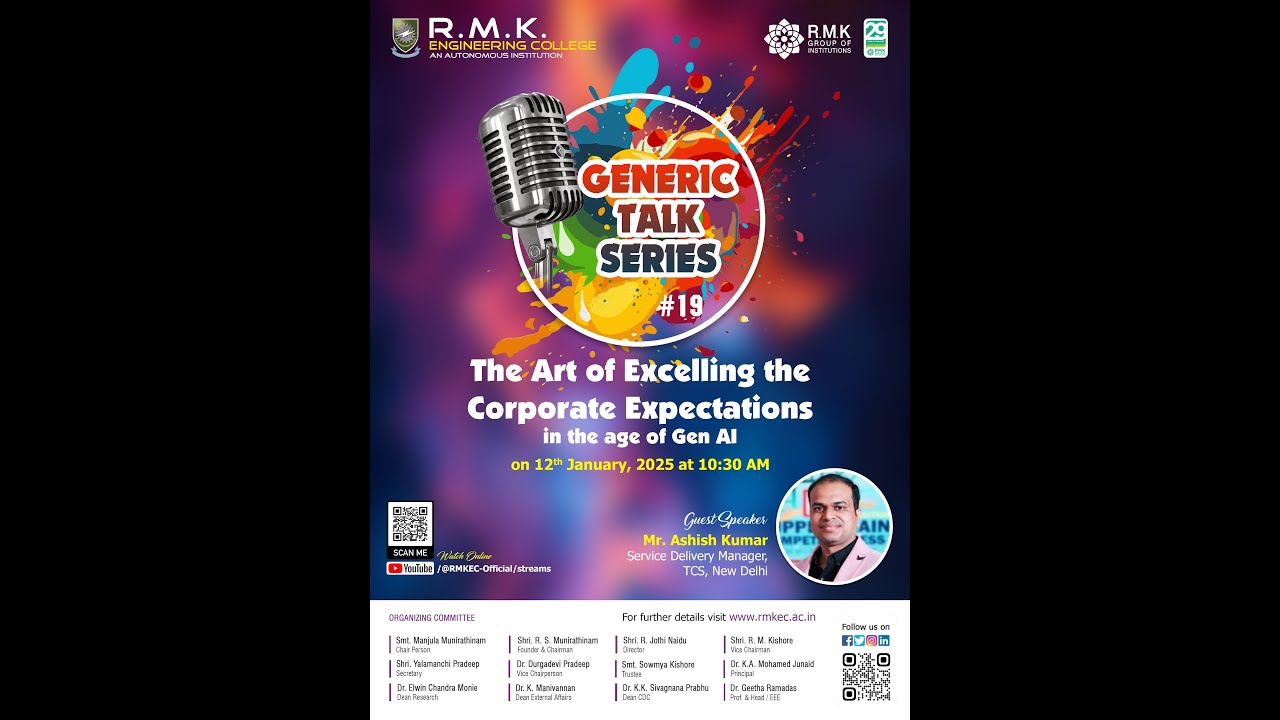 Generic Talk Series #19 " The Art of Excelling the Corporate ...