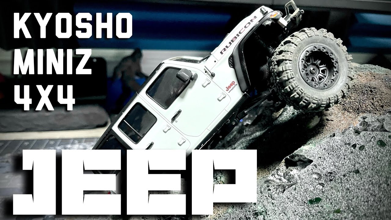 Kyosho Miniz Jeep Spotlight and Quick Run! - YouTube