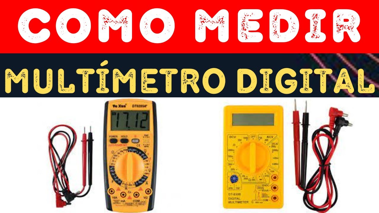 COMO USAR O MULTÍMETRO DIGITAL - YouTube