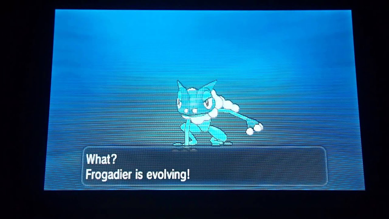 [Pokemon X] Frogadier Evolving into Greninja - YouTube