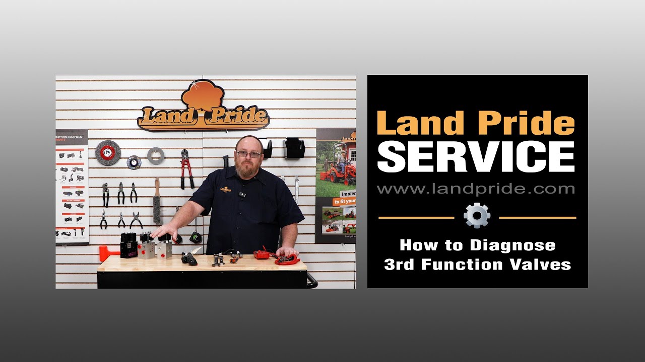 How to Diagnose 3rd Function Valves | Land Pride Service - YouTube