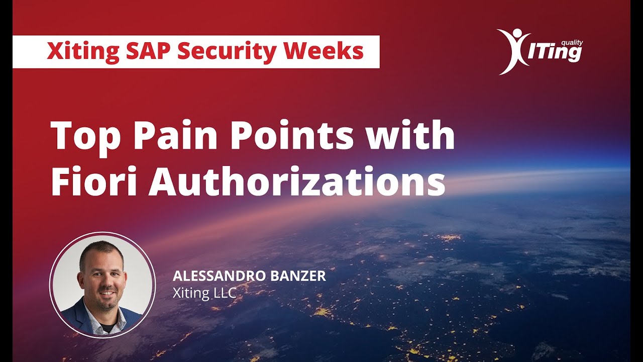 Top Pain Points with Fiori Authorizations (Session #1 - SAP Security ...