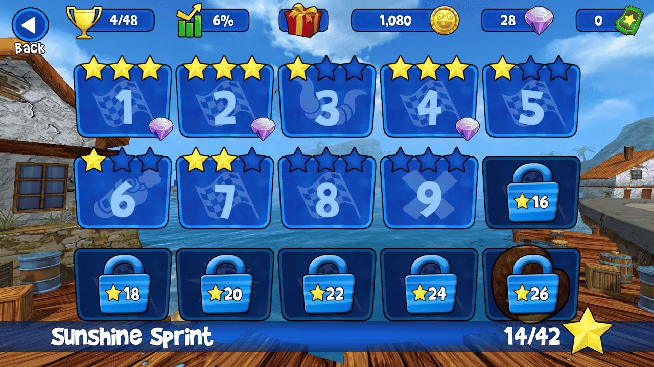 Sunshine Sprint | Level 5,6,7 | Beach Buggy Racing 🏖 🏁 - YouTube