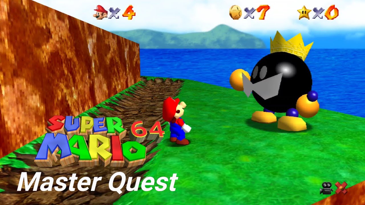 Super Mario 64 Master Quest Mod HD Textures Full Screen 16:9 (Gameplay ...