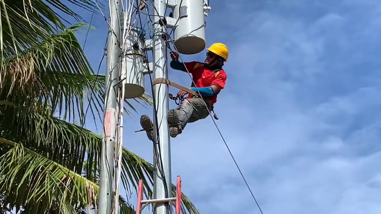 You won’t believe how they install our transformer ! Only in the ...