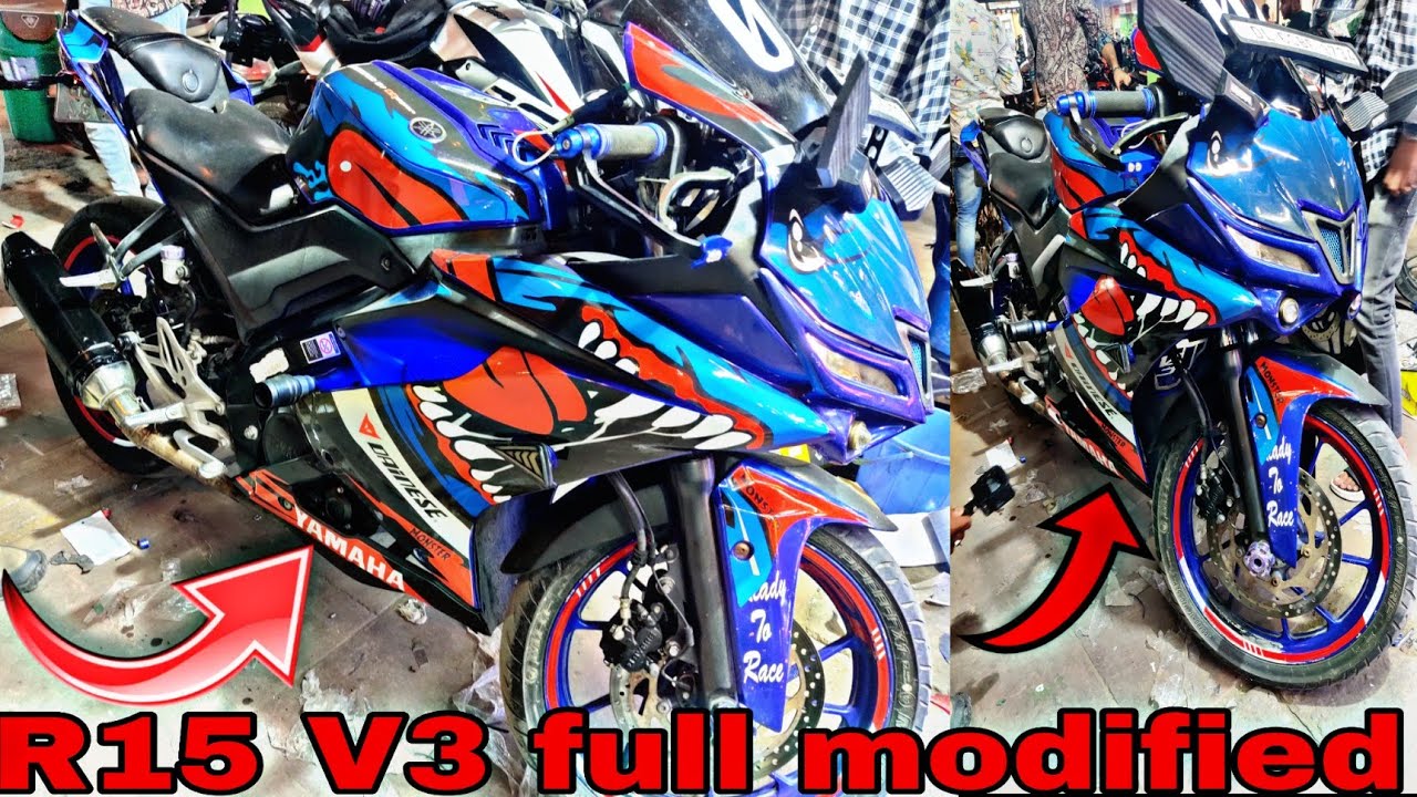 YAMAHA R15 V3 Full Modified - YouTube
