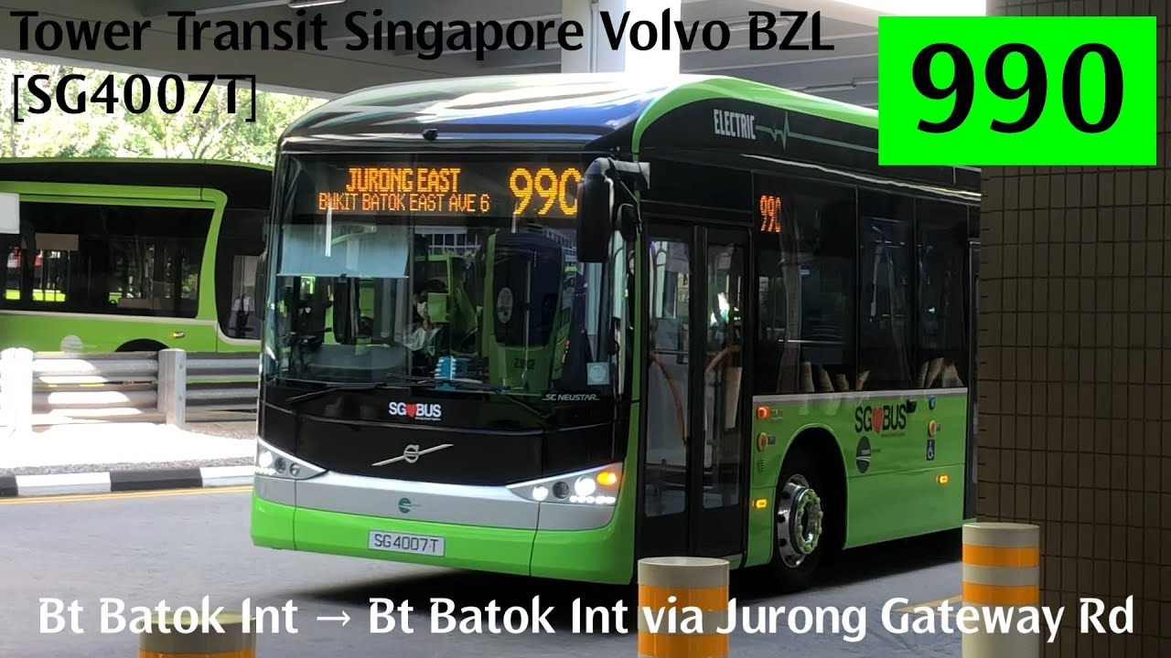 TTS Volvo BZL [SG4007T] on Service 990 (Bt Batok Int → Bt Batok Int via ...
