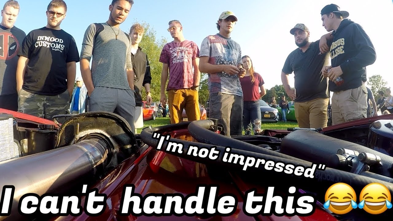 HILARIOUS Car Show Reactions | BIG TURBO RB Swap 240SX - YouTube