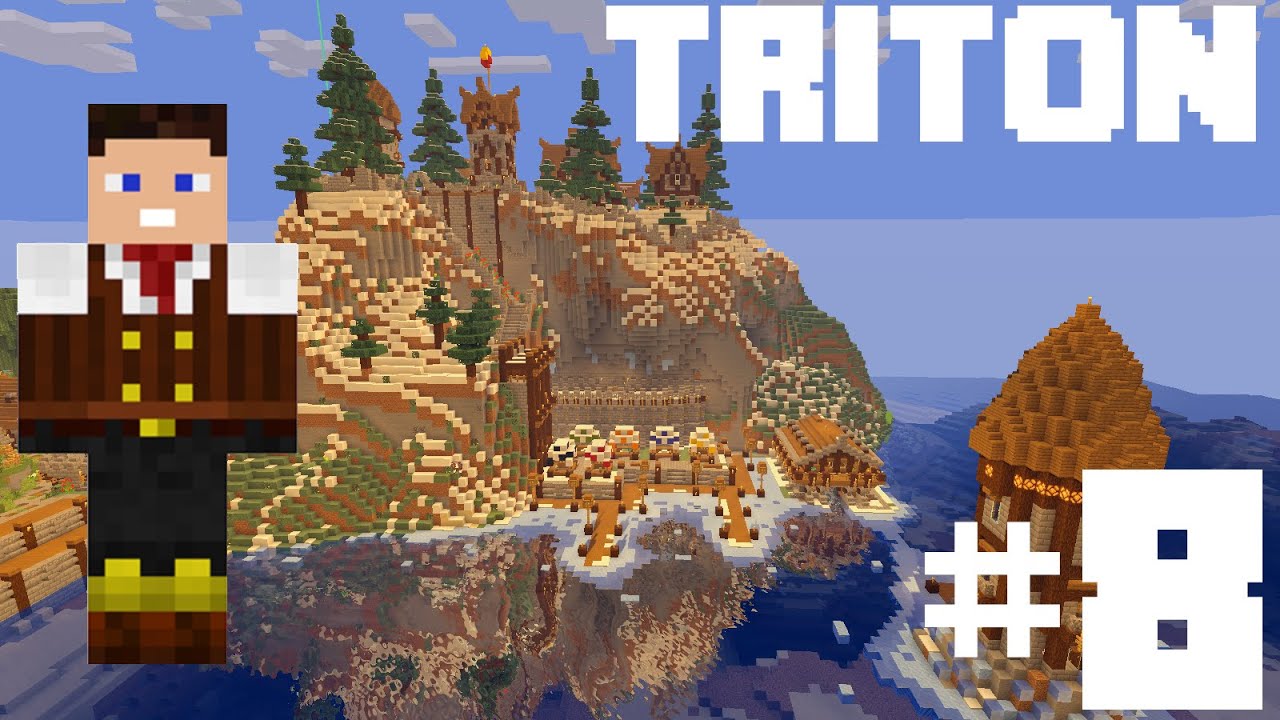 [MINECRAFT] | Triton SMP #8 - Staré město a přístav - YouTube