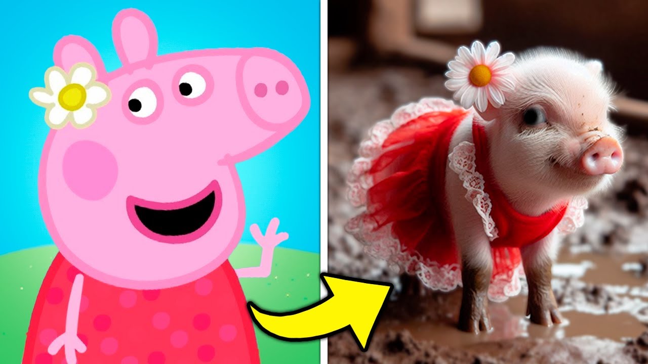 PEPPA PIG Characters in REAL LIFE! - YouTube