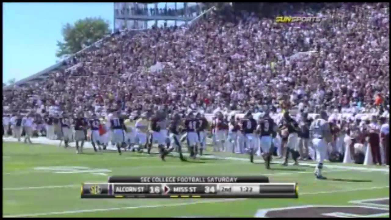Leon Berry 98 yd kickoff return vs Alcorn State - YouTube