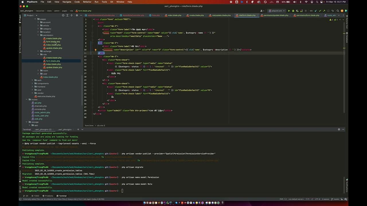 Seri tìm phòng trọ laravel - Phân Quyền P 2- 123code.net - YouTube