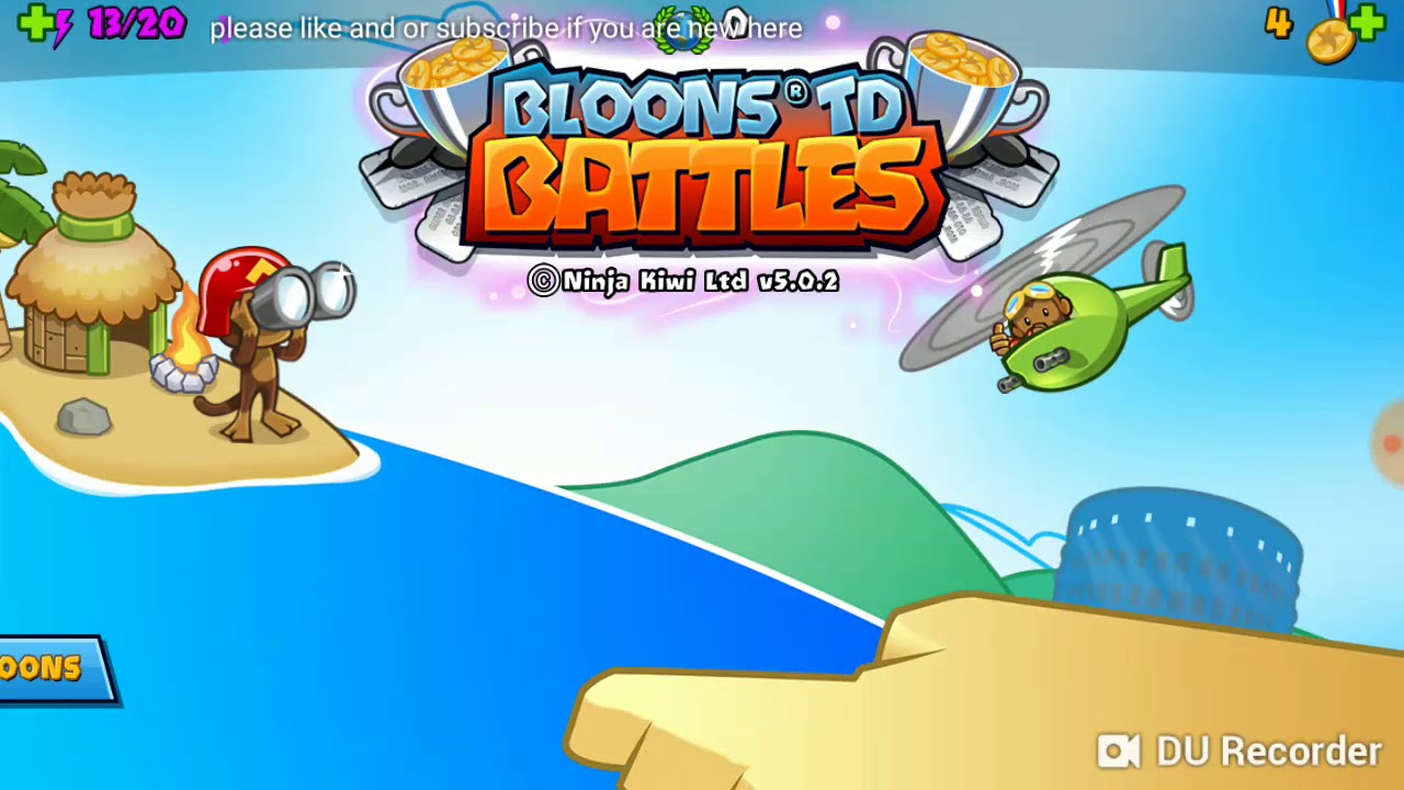 Killing balloons with monkes | btd battles #1 - YouTube