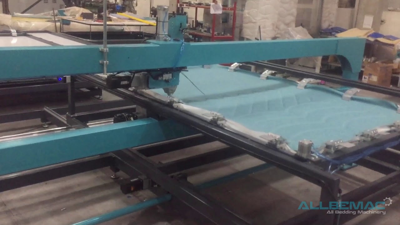 Single Head Frame Type Moving Sewing Machine | Allbemac Mattress ...